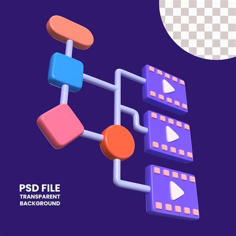 Premium Psd Algorithm Icon 3d Illustration Icon