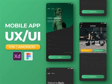 a mobile app ui app ui design mobile ui ux designer in figma and xd