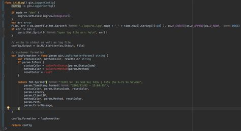 Improvement Logger Formatter Is Not Reusable · Issue 1768 · Gin