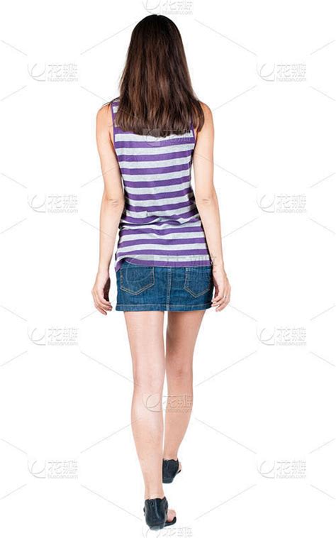 背面视角 女人 连衣裙 牛仔裤 垂直画幅 美 青少年 T恤 在之后 美人