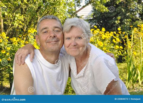 Mother And Son Stock Image Image Of Grandson Garden