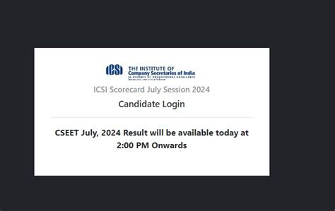 cseet result july 2024 live updates icsi cseet result declared at icsi