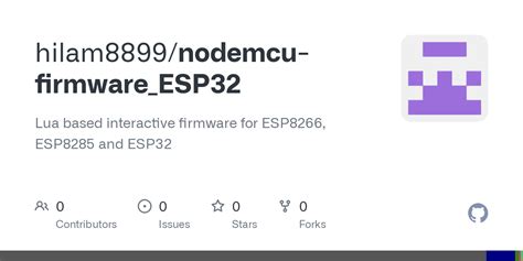 Github Hilam8899nodemcu Firmwareesp32 Lua Based Interactive