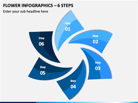 Flower Infographics Steps PowerPoint Template