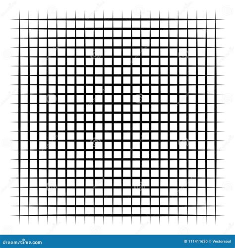 Grid Mesh Intersecting Lines Isolated On White Stock Vector