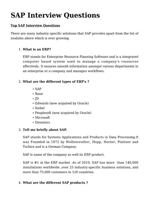 Sap Sd Interview Questions And Answers Pdf Download Fill Online