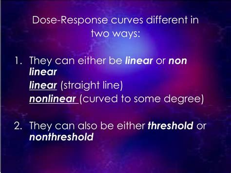 Ppt Nonlinear Threshold Dose Response Powerpoint Presentation Id 759285