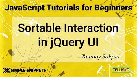 Sortable Interaction In Jquery Ui Youtube