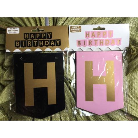 Jual Banner Happy Birthday Banner Tulisan Happy Birthday Shopee Indonesia