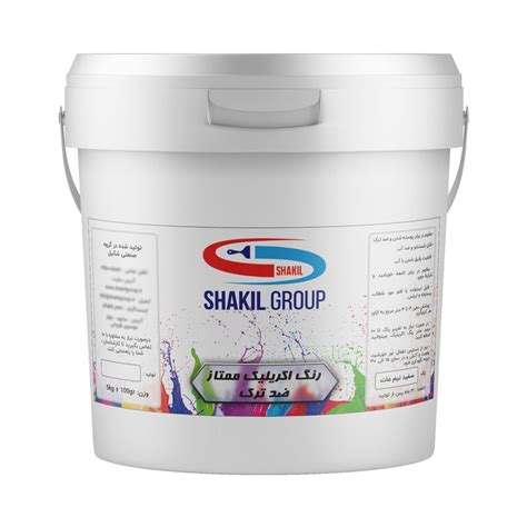 قیمت و خرید رنگ اکریلیک ضد ترک سفید شکیل مدل Mw1 وزن 5 کیلوگرم