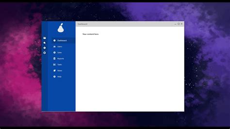 Modern Layout Boilerplate Template C Winforms Youtube