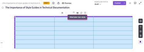 Tables In Advanced WYSIWYG Editor