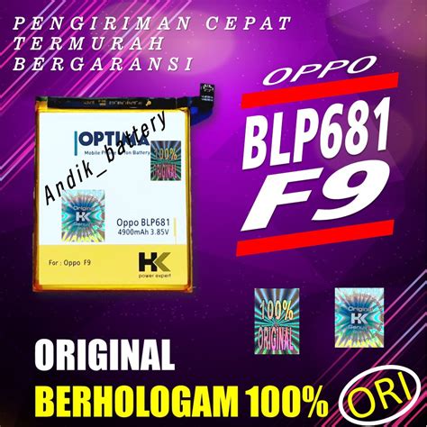 Jual HK BLP BATERAI OPPO F BLP DOBEL POWER HK Shopee Indonesia