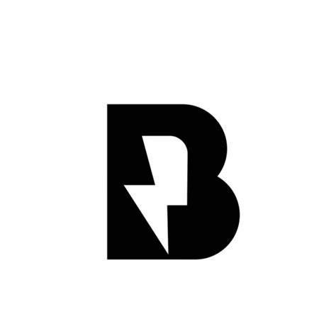 Power Flash Letter Vector Logo Design Template Isolated White