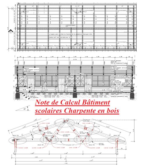 Note De Calcul Bâtiment Scolaires Charpente En Bois