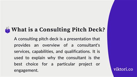 The Consulting Pitch Deck Template Examples Guide More Viktori