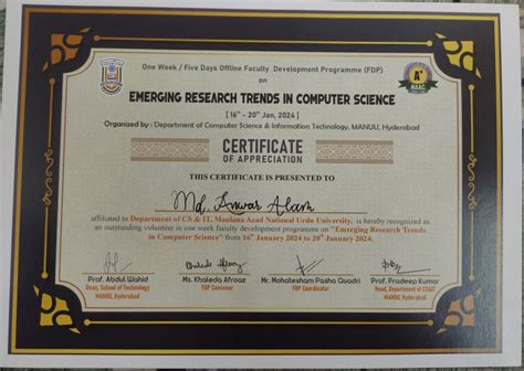 md anwar alam on linkedin it was a very great pleasure for me to i attend the one week fdp program…