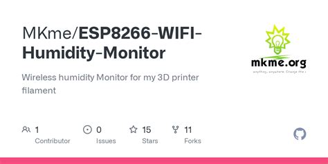 Github Mkme Esp Wifi Humidity Monitor Wireless Humidity Monitor For My D Printer Filament