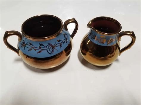Vintage Creamer And Sugar Bowl Set Hein Ventures Inc
