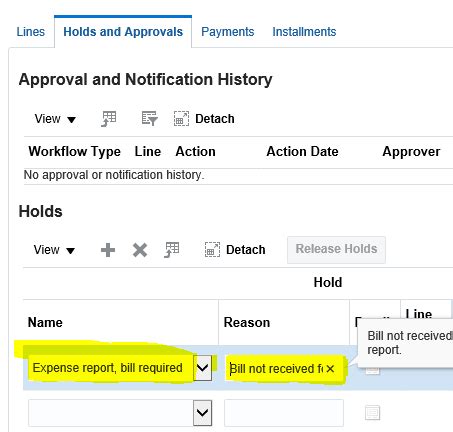 Oracle Application S Blog How To Apply Invoice Hold In Oracle Fusion