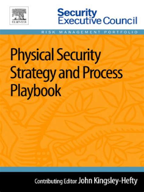 Physical Security Guidelines Template 1st Edition Bob Hayes Eds Pdf