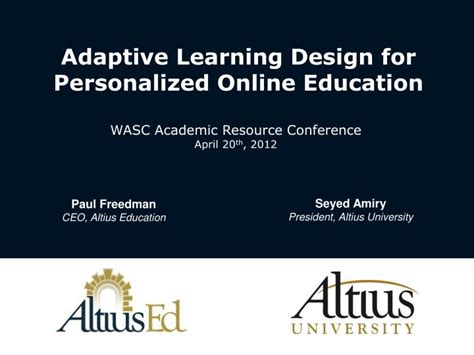 PPT Adaptive Learning Design For Personalized Online Education PowerPoint Presentation ID