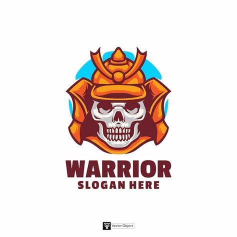 Premium Vector Marrior Skull Mascot Logo