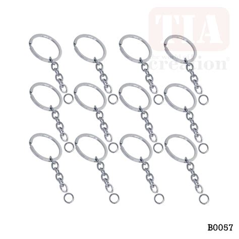 Silver Key Ring Craft 12pc For Resin Art Enthusiasts