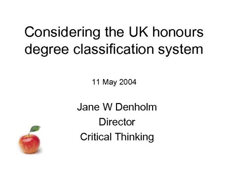 Considering The Uk Honours Degree Classification System 11