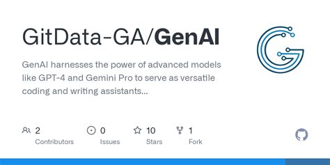 Github Gitdata Gagenai Genai Harnesses The Power Of Advanced Models Like Gpt 4 And Gemini