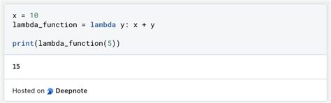wie nutzt man die python lambdas data basecamp