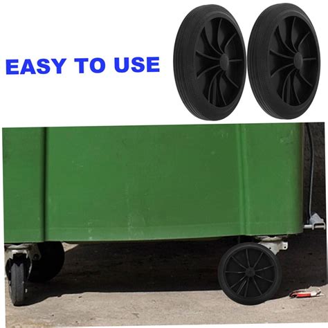 Replacement Wheels For Garbage Cans Big Wheels 200mm For Wheelie Bin