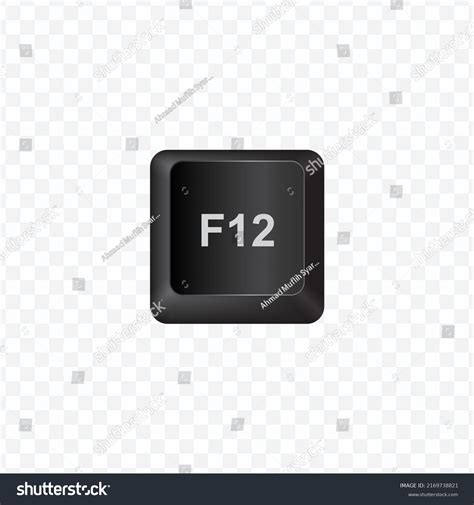 Keyboard Button Vector Illustration Shortcut F12 Stock Vector Royalty