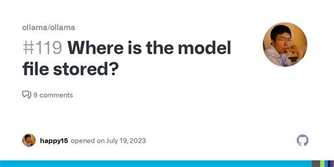 where is the model file stored · issue 119 · ollama ollama · github