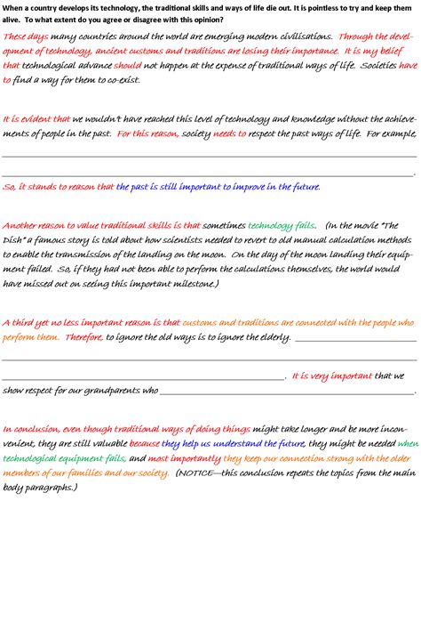Ielts General Writing Task 2 Template Design Talk