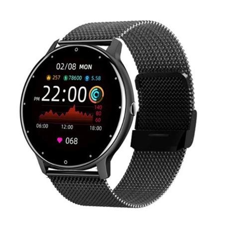 ZL02D 1.28 นิ้ว IP67 สายเหล็กกันน้ำ Smart Watch รองรับการตรวจวัดอัตรา ...