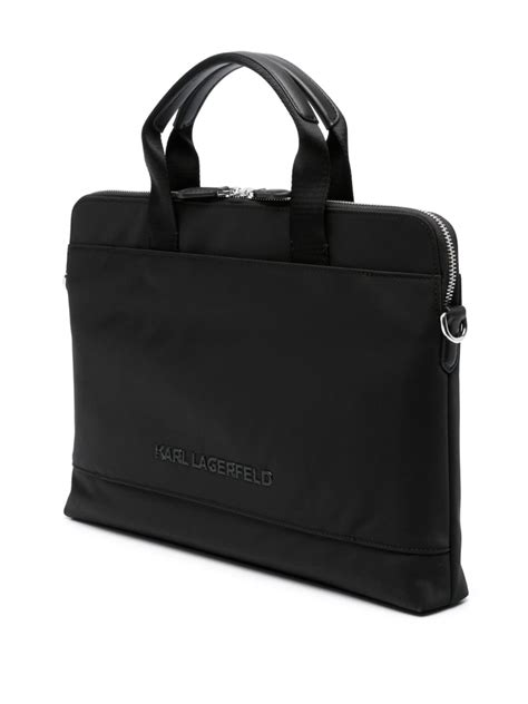 Karl Lagerfeld K/Ikonik Laptop Bag | Black | FARFETCH