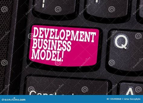 Word Writing Text Development Business Model Business Concept For