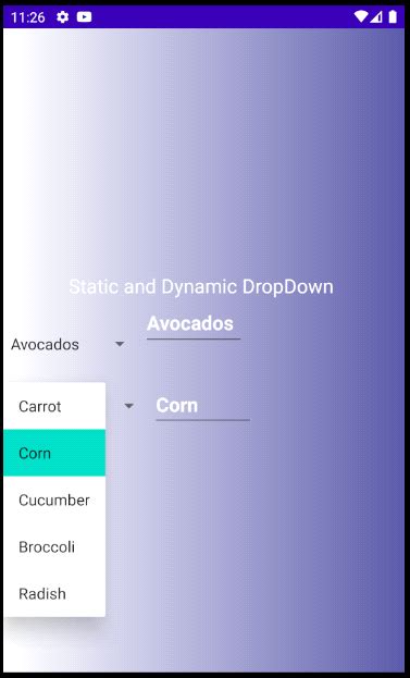 Dynamic And Static Dropdown Menu Spinner In Android Codebun
