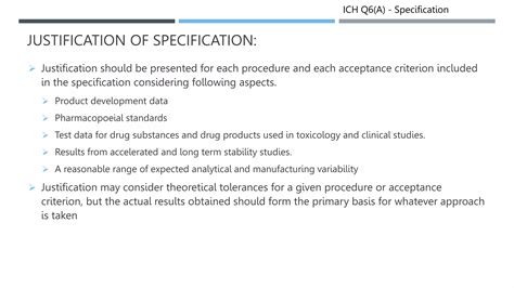 specification test procedure and acceptance criteria pptx