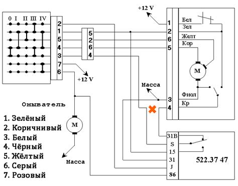 Схема подключения подрулевого переключателя стеклоотчестителя от Газели — УАЗ 2206 2 7 л 1997