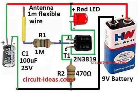Simple Static Electricity Detector Circuit Circuit Ideas For You