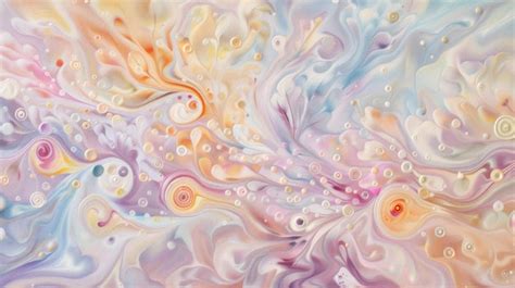 Premium Photo Abstract Swirls With Pastel Colors Background