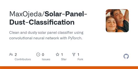 github maxojeda solar panel dust classification clean and dusty