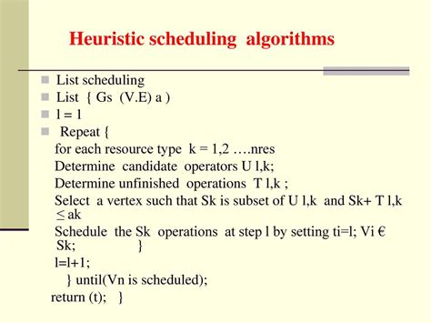 Scheduling Determines The Precise Start Time Of Each Task Ppt Download