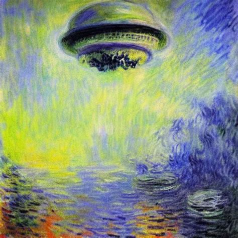 Alien Invasion Painted By Monet Stable Diffusion Openart