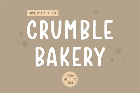 Crumble Bakery Handwritten Font Free Download