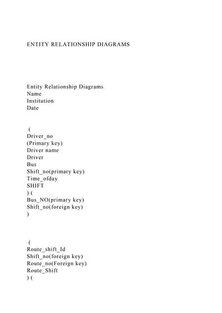 Entity Relationship Diagramsentity Relationship Diagdocx