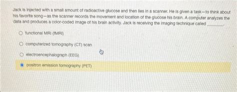 Solved Jack Is Injected With A Small Amount Of Radioactive