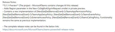 Microsoftteams Powershell Module 511 Released As Preview Icewolf Blog